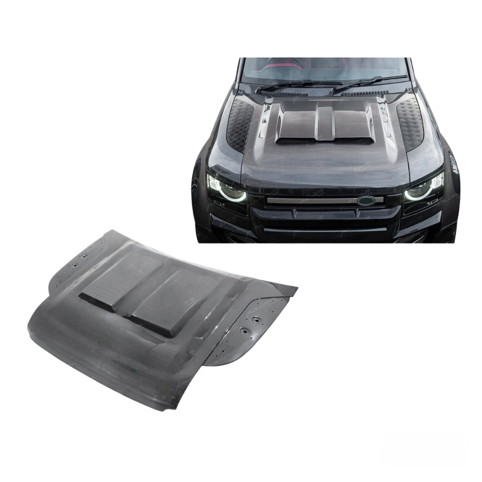 CARBON FIBER HOOD BONNET for LAND ROVER DEFENDER 90 110 L663 2020-2024 ...