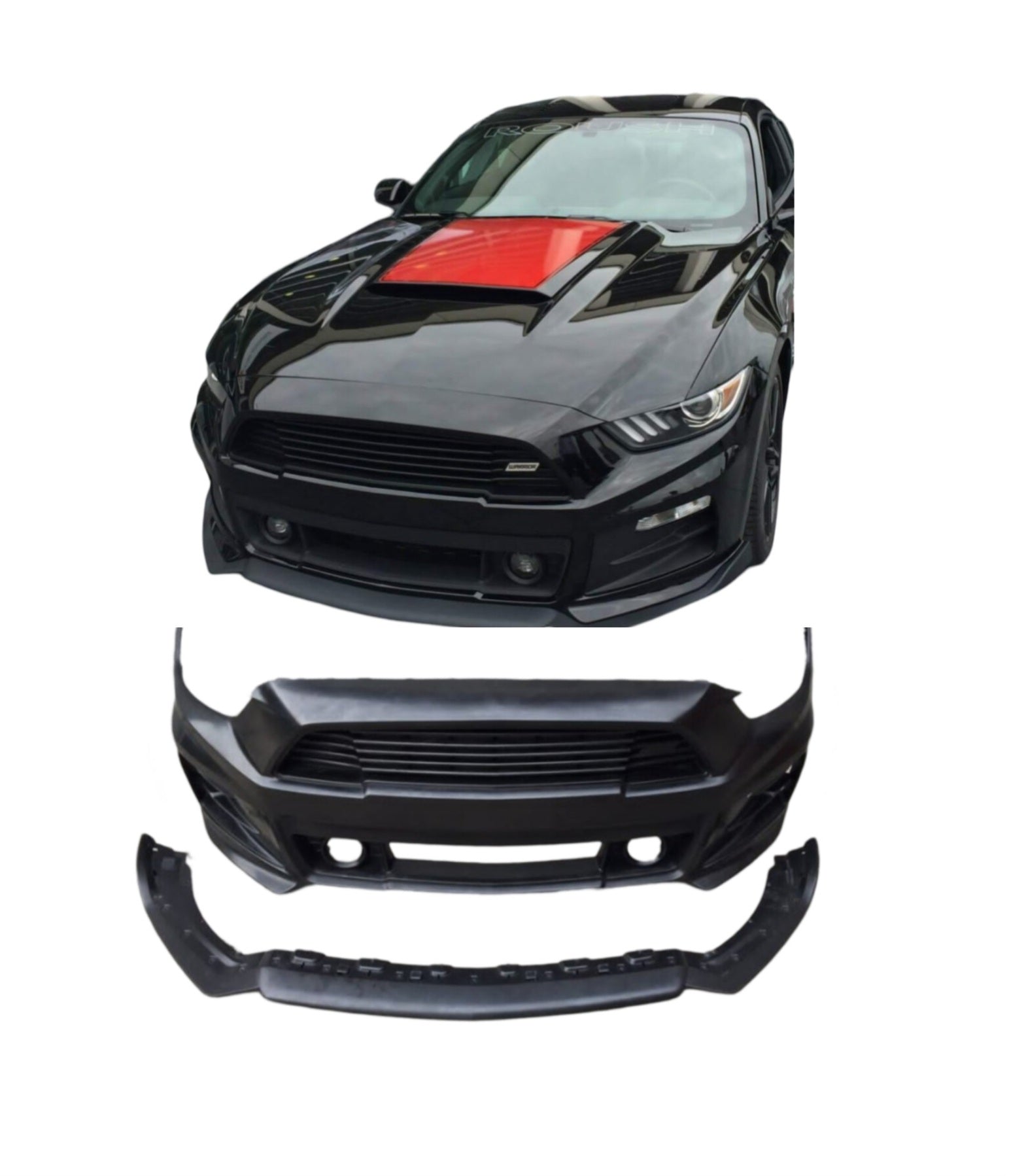 Mustang Roush Front Bumper Fit from (2015-2017) – buyanycarsparts
