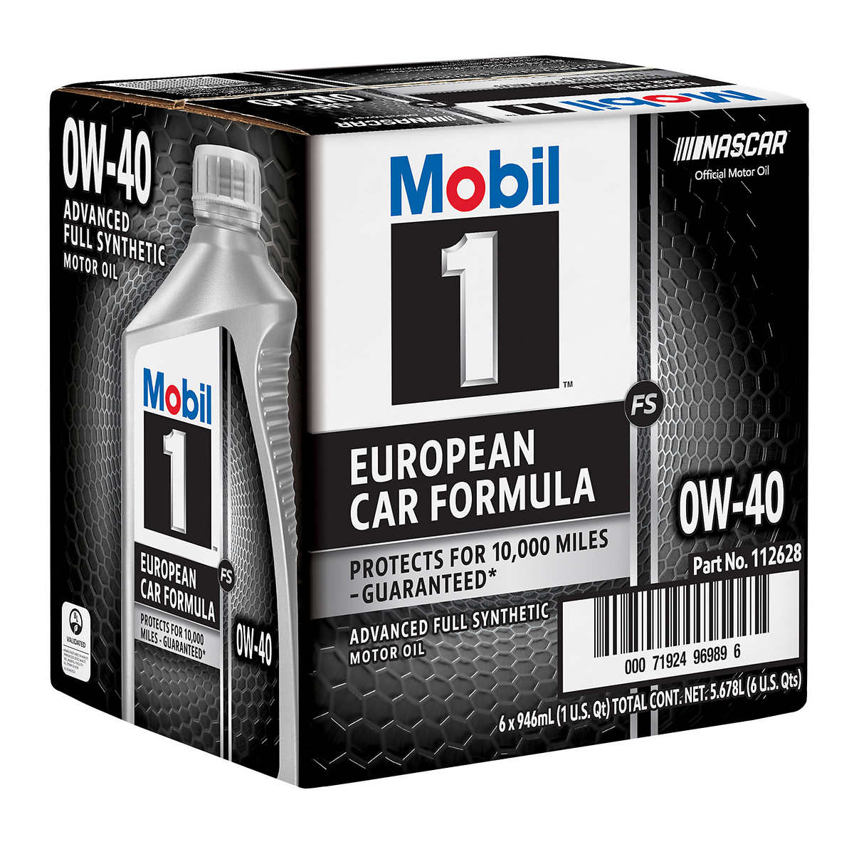 Mobil 1 European Car Formula Full Synthetic Motor Oil, 1-Quart, 6-Pack ...