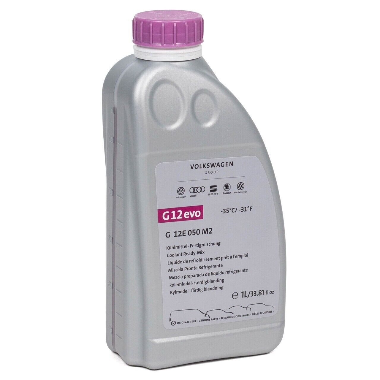 Audi Volkswagen Seat Skoda G12 Evo Coolant 1L Genuine G12E050M2 ...